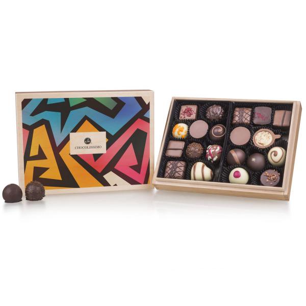 Premiere Midi - Graffiti - Chocolates Chocolates in a wooden box ...